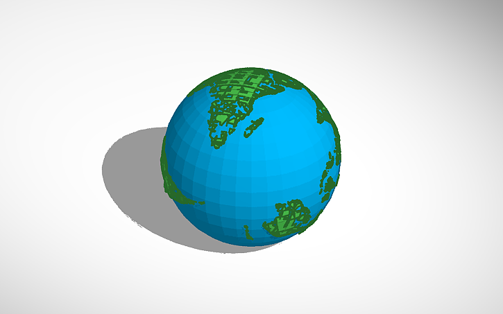 3D design earth - Tinkercad