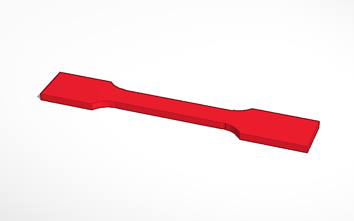 3D design ASTM D638 - Tinkercad