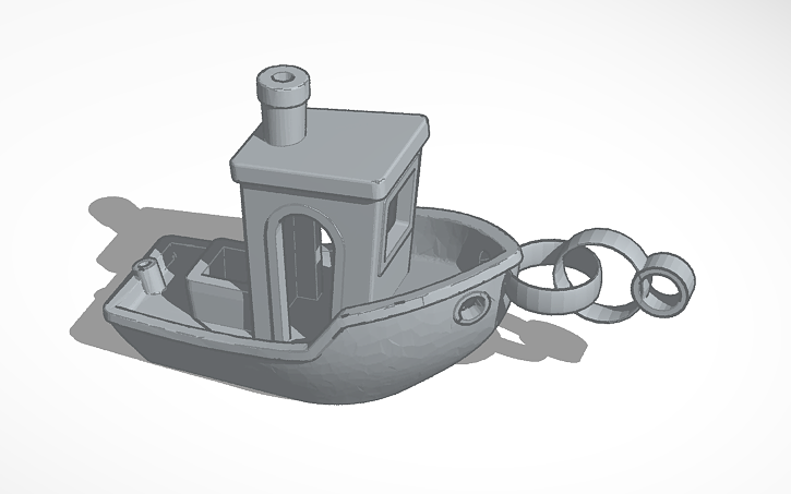 3D design Benchy Keychain - Tinkercad