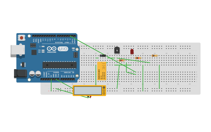 Circuit design relay - Tinkercad