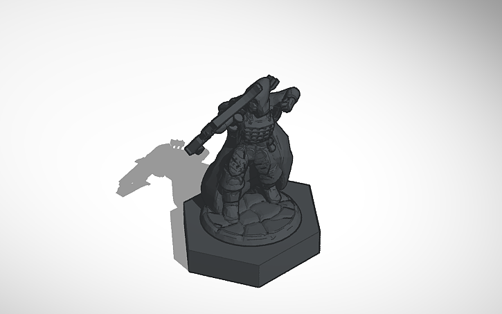 3D design Custom DnD figure - Tinkercad