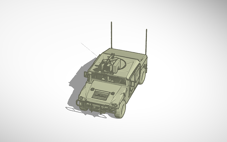 3D design Military Humvee - Tinkercad