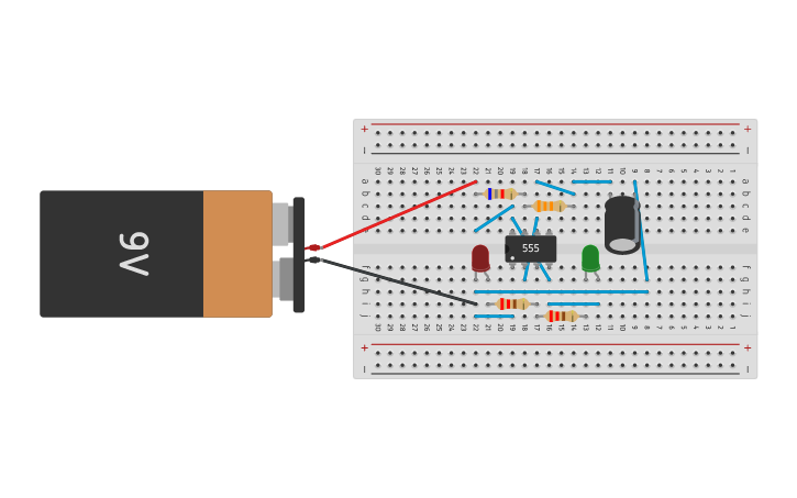 Circuit design Circuito de Semaforo - Tinkercad