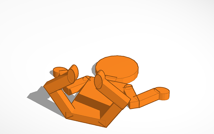 3D design Sitting Figure - Tinkercad
