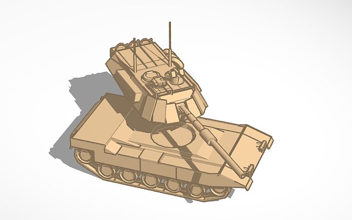 3D design M1 Abram - Tinkercad