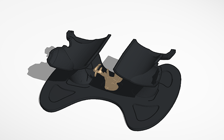 3D design ps4 controller holder with deer - Tinkercad