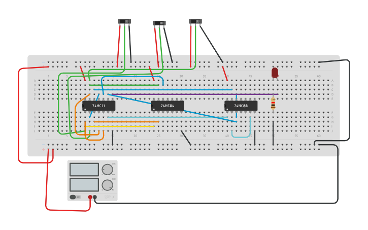 Circuit design RAM - Tinkercad