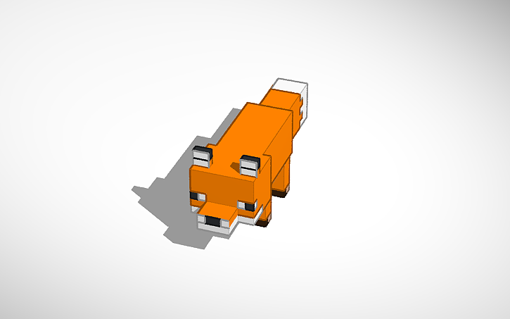 3D design fox - Tinkercad