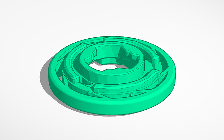 3D design Beyblade CX Wind/Typhoon assist blade - Tinkercad