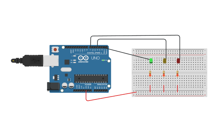 Circuit design Trabajo con Arduino en paralelo 1 - Ian F. Gómez - Tinkercad