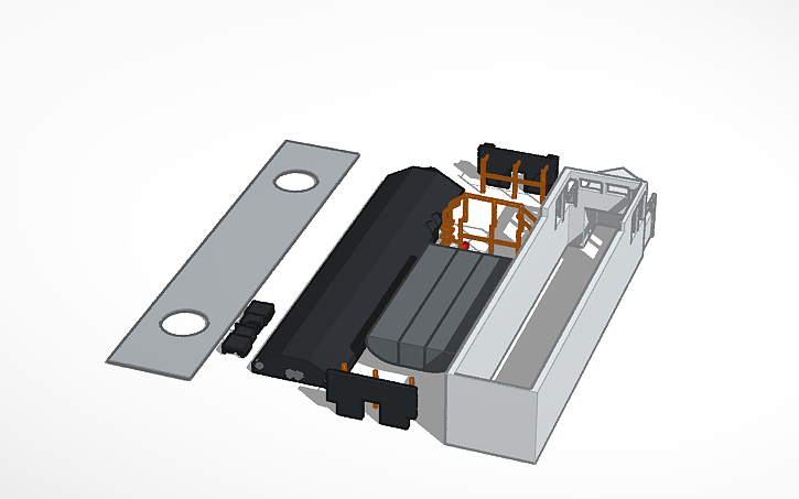 3D design Ho scale NJ Transit gp40fh - Tinkercad