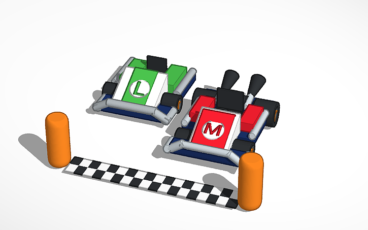 3D design mario cart - Tinkercad