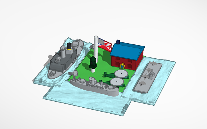 3D design The average American backyard - Tinkercad