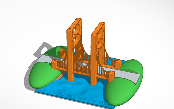 3D design Bridge - Tinkercad