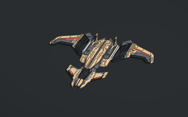 3D design Remake of josh Millers Sci Fi Jet - Tinkercad