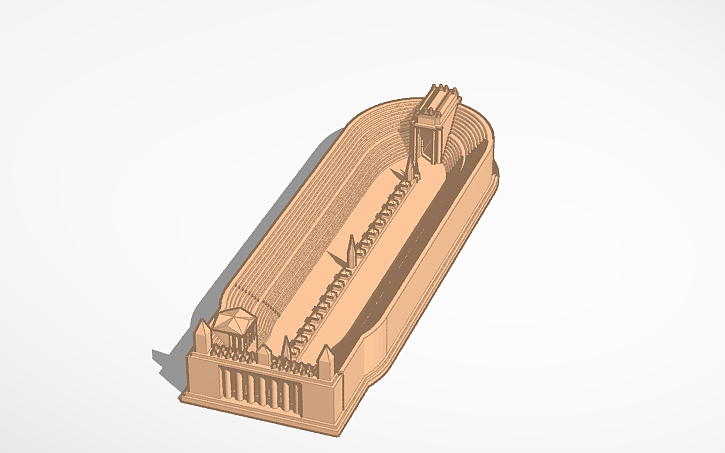 3D design Circus Maximus - Tinkercad