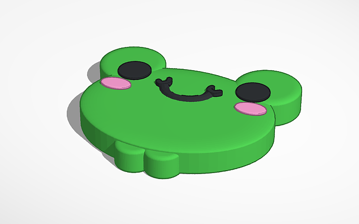 3D design frog - Tinkercad