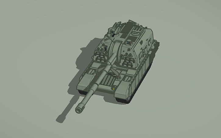 3D design 2S19 [B2] Msta-K Self Propelled Howitzer - Tinkercad