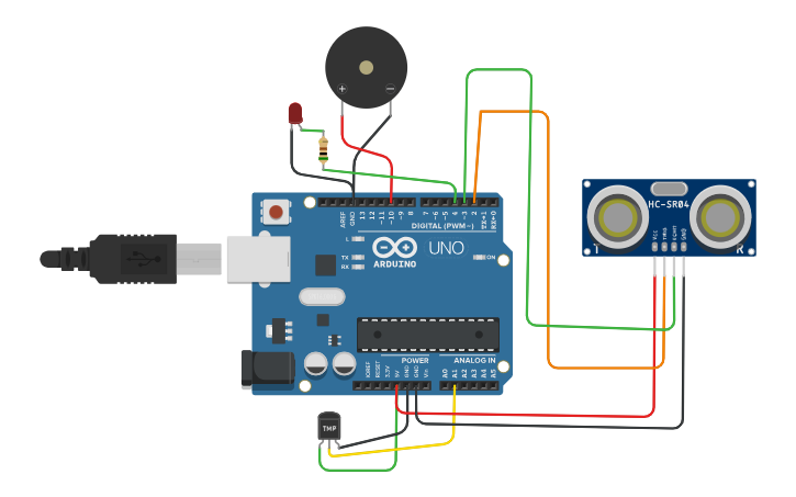 Circuit Design Copy Of Automatic Door Alarm Tinkercad