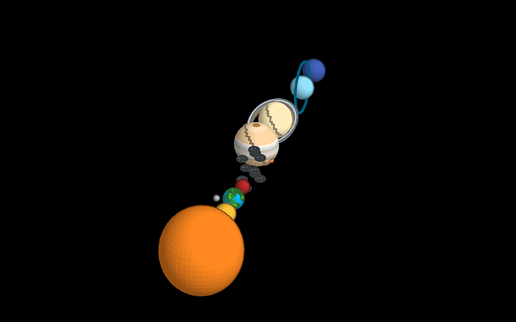 3D design solar system - Tinkercad