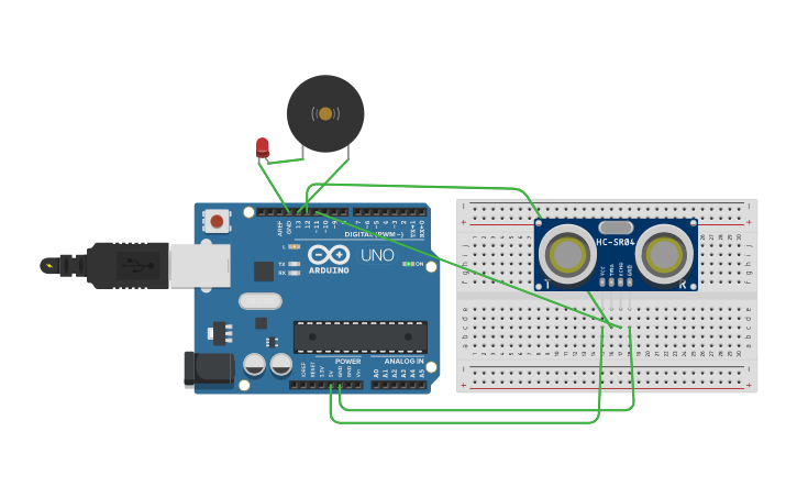 Circuit design theft Alarm - Tinkercad