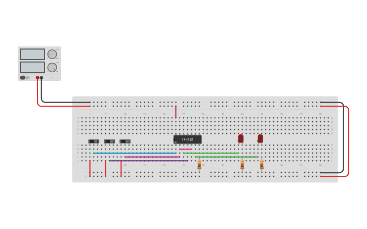 Circuit Design Binary Encoder Tinkercad