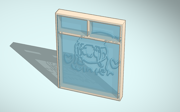 3D design Copy of frosty window art contest !! (read tags) - Tinkercad