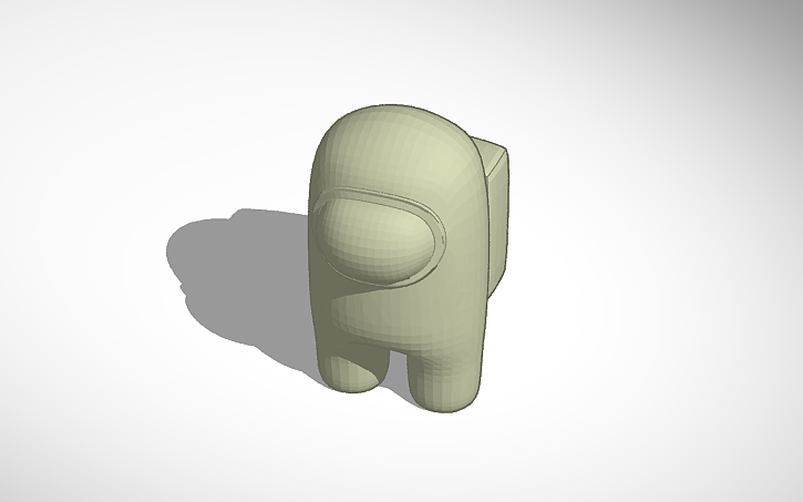 3D design Among us character - Tinkercad