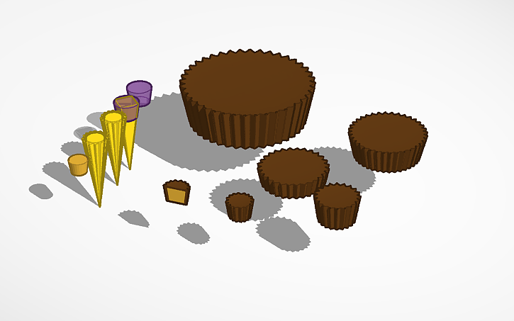 3D design Reese's Cup Model - Demo for @0x539 - Tinkercad