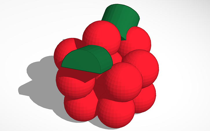 3D design PI day berry - Tinkercad
