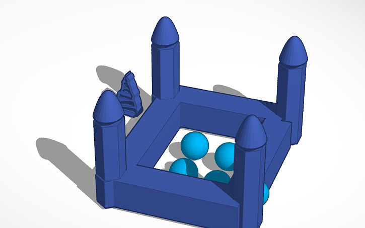 3D design messy mansion - Tinkercad