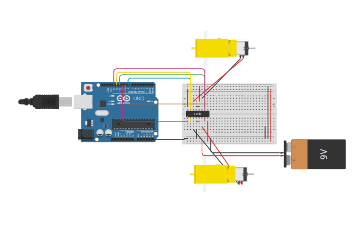 Circuit design NMĐT LAB 4-3.4 - Tinkercad