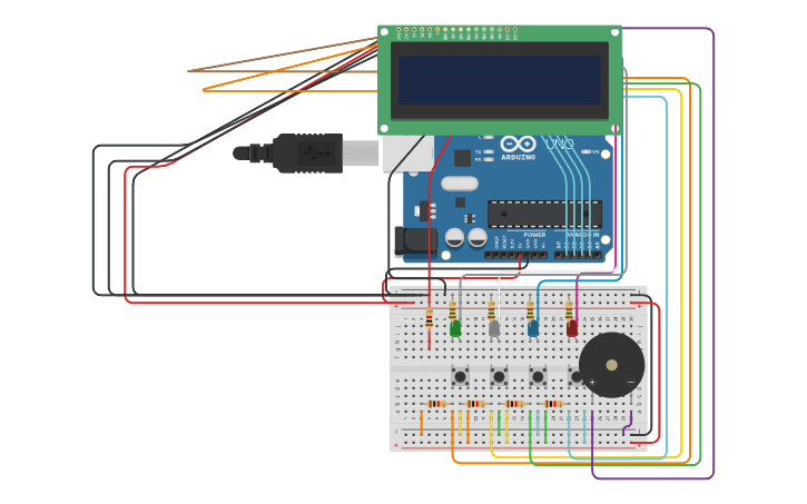 Circuit design Copy of our project 2 - Tinkercad