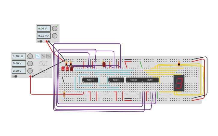 Circuit Design Asynchronous Bcd Counter Using Jk Flip Flop Tinkercad
