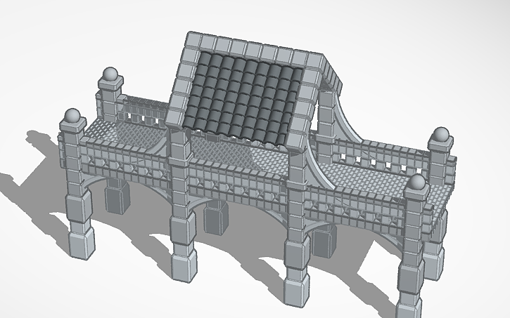 3D design An Attempt at a stone bridge - Mrk2 - January 2025 - Tinkercad