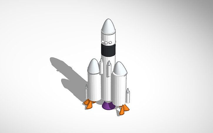 3D design detailed space jet - Tinkercad