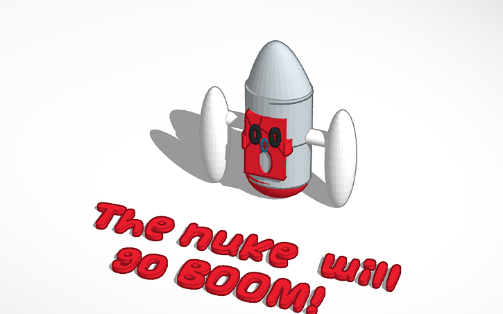 3D design nuke - Tinkercad