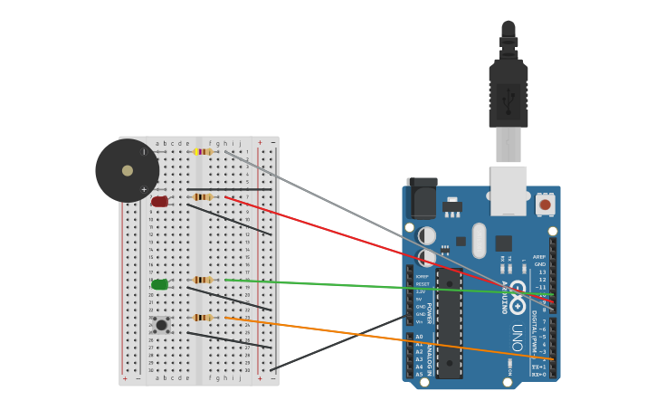Circuit design Embedded System Application: Arduino Microcontroller - Tinkercad