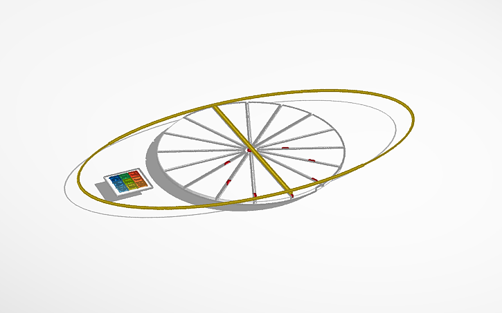 3D design Trammel of Archimedes 8x SIM LAB - Tinkercad