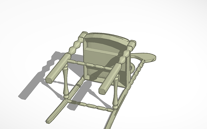 3D design bar stool - Tinkercad