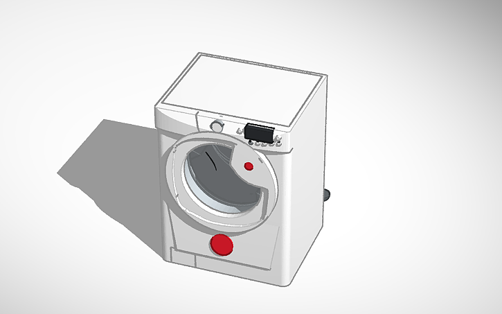 3D design Hoover VHD8162 Washing Machine - Tinkercad