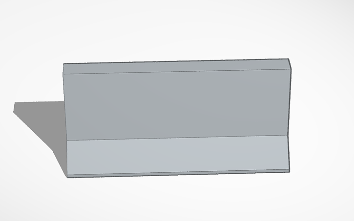 3D design Concrete barrier - Tinkercad