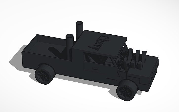 3D design Diesel Truck - Tinkercad
