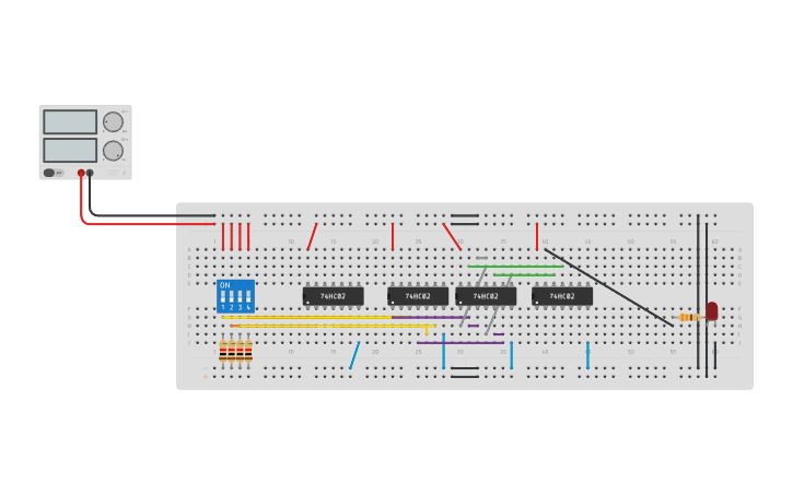 Circuit design LOGIC C - Tinkercad