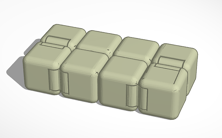 3D design Fidget Cube - Tinkercad