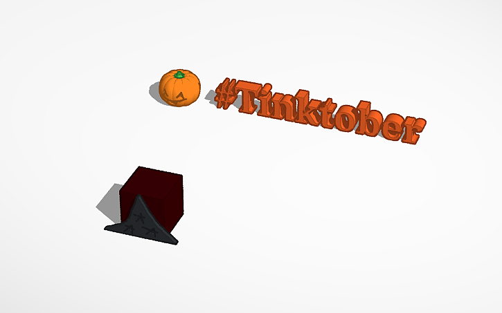 3D design Magma cube wizard with a capE. - Tinkercad