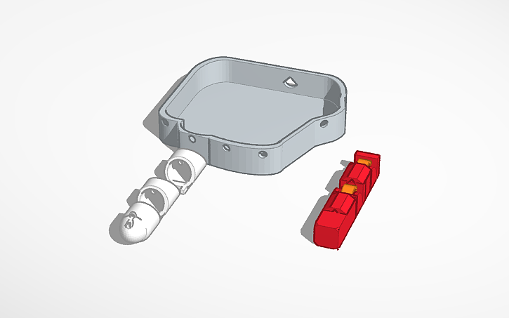 3D design Moving hand with strings model - Tinkercad