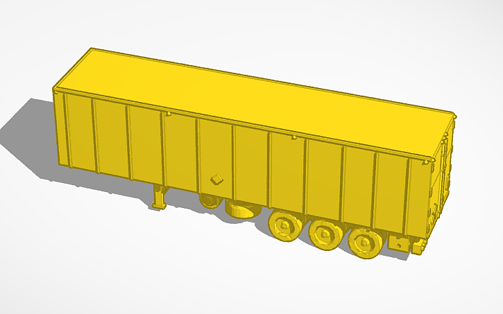 3D design 3 axle trailer - Tinkercad