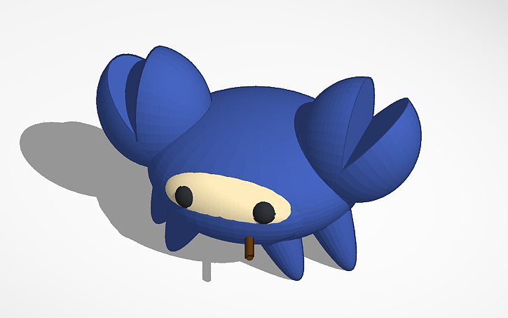 3D design spy crab - Tinkercad