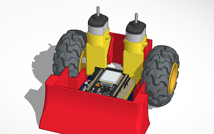 3D design ROBOT MINI SUMO - Tinkercad